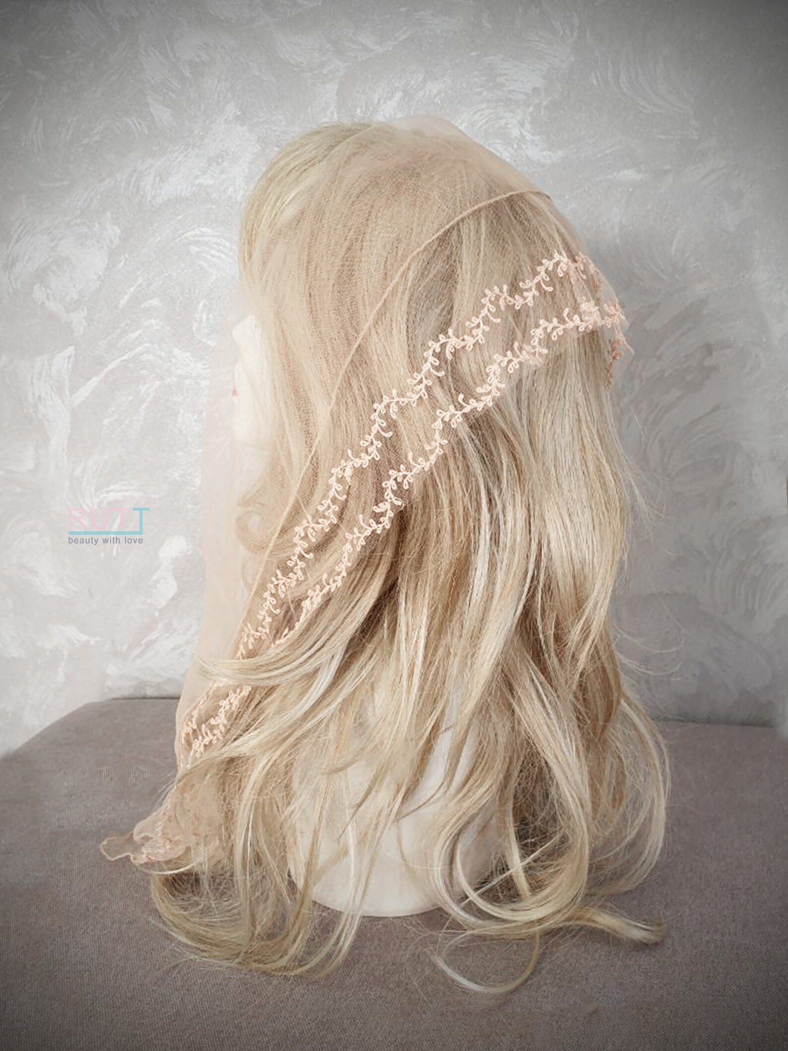 Beige Christian Scarf With Embroidery Church Head Covering | Etsy