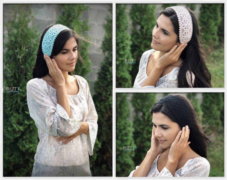 Lace Headband Church Head Covering Orthodox Church or Chapel Head Wrap ...