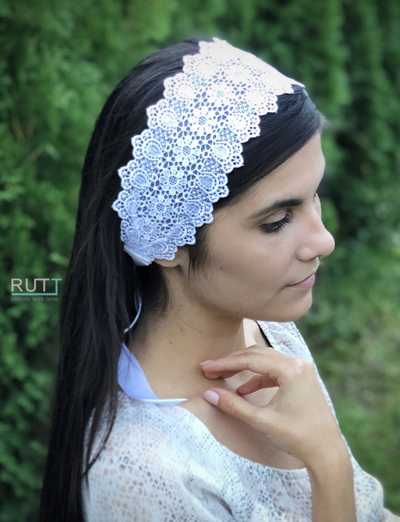 Christian Head Covering Lace Headband Orthodox Veils Catholic - Etsy