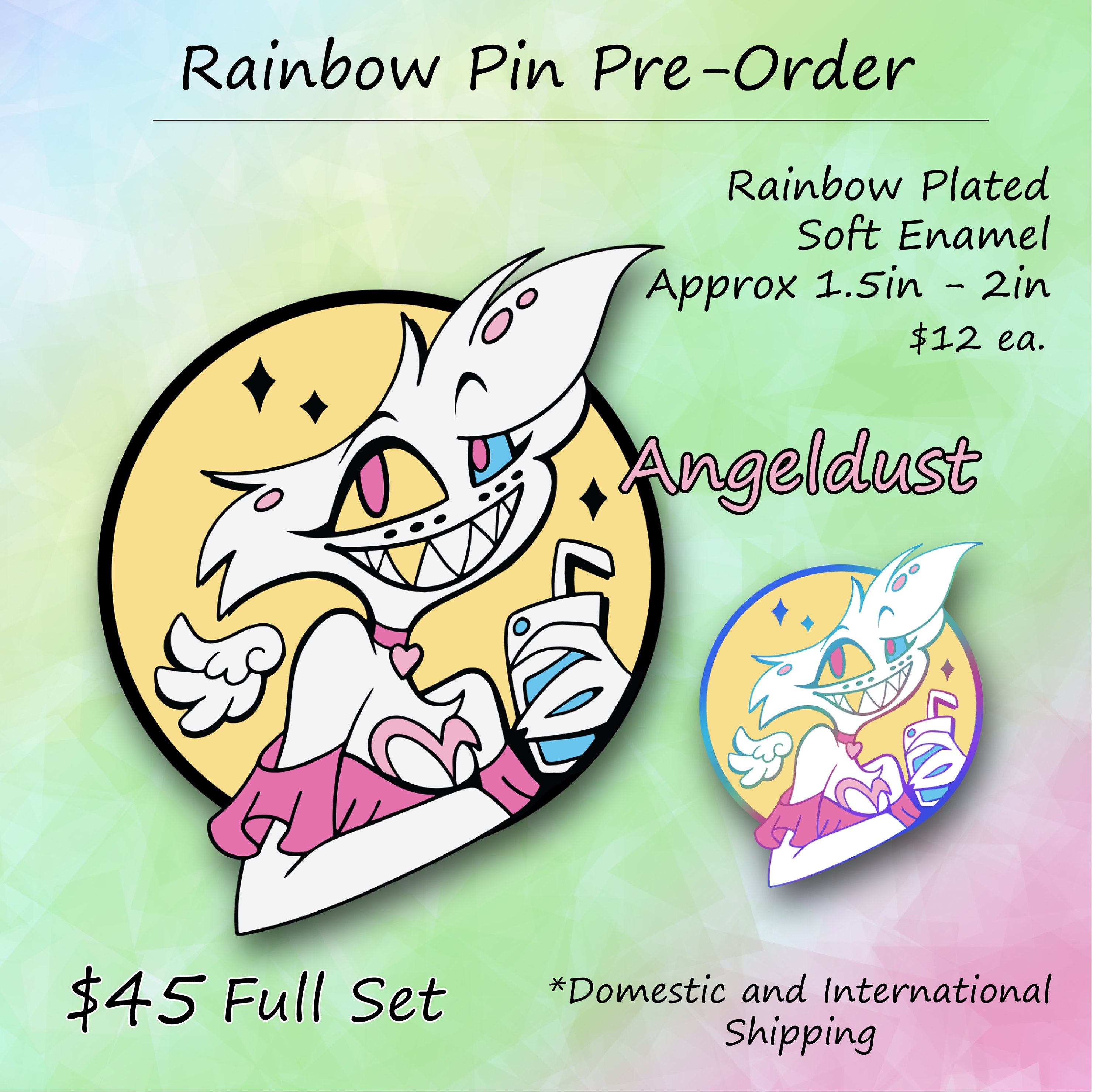 Rainbow Plated Helluva Boss Hazbin Hotel Fizzarolli - Etsy Australia