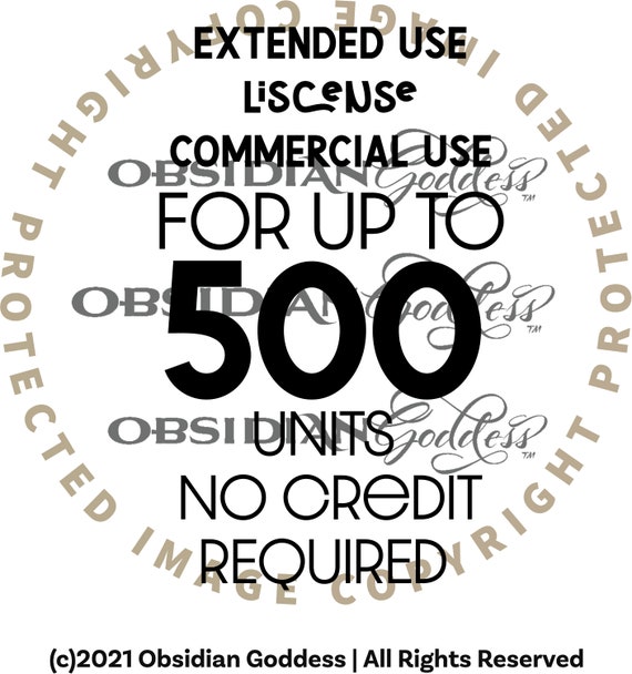 Basic Commercial License for 1 Listing Under 500 Units for | Etsy