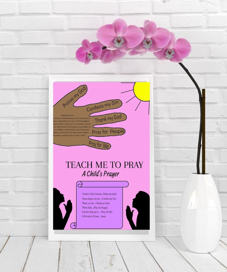 Prayer Notes for Kids| Teach Me to Pray ACTS Printable for Children ...