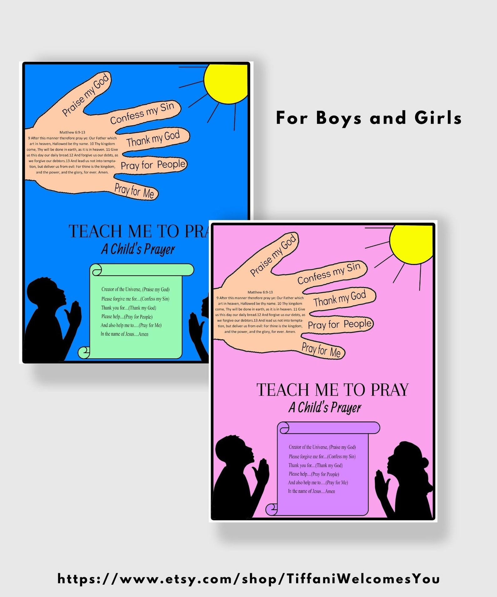 Prayer Notes for Kids Teach Me to Pray ACTS Printable for - Etsy