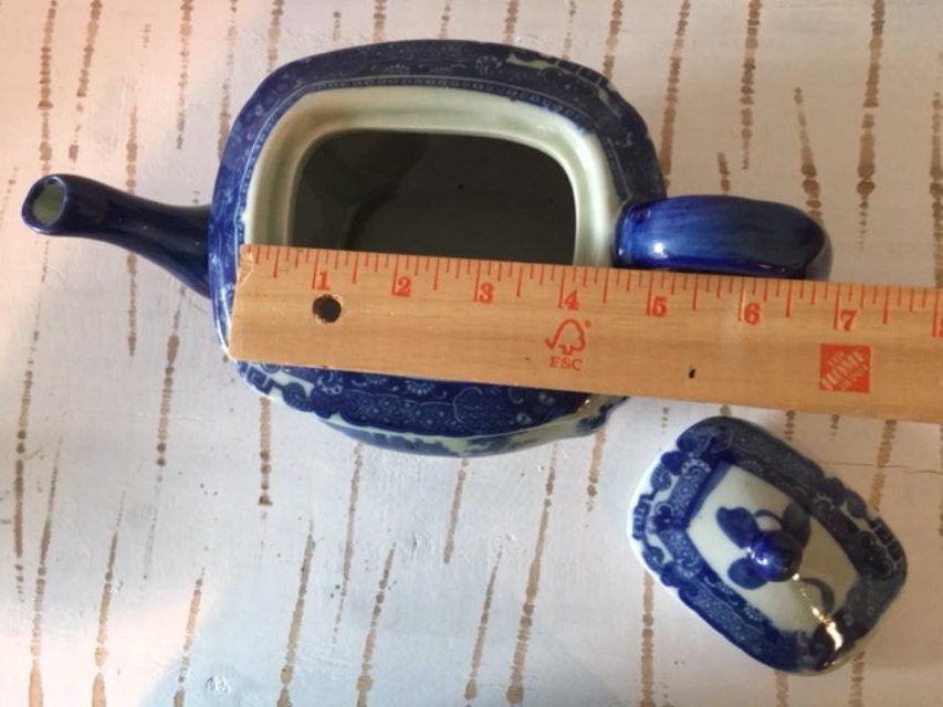 Vintage Reproduction Victoria Ware Ironstone Transferware Flow Blue ...