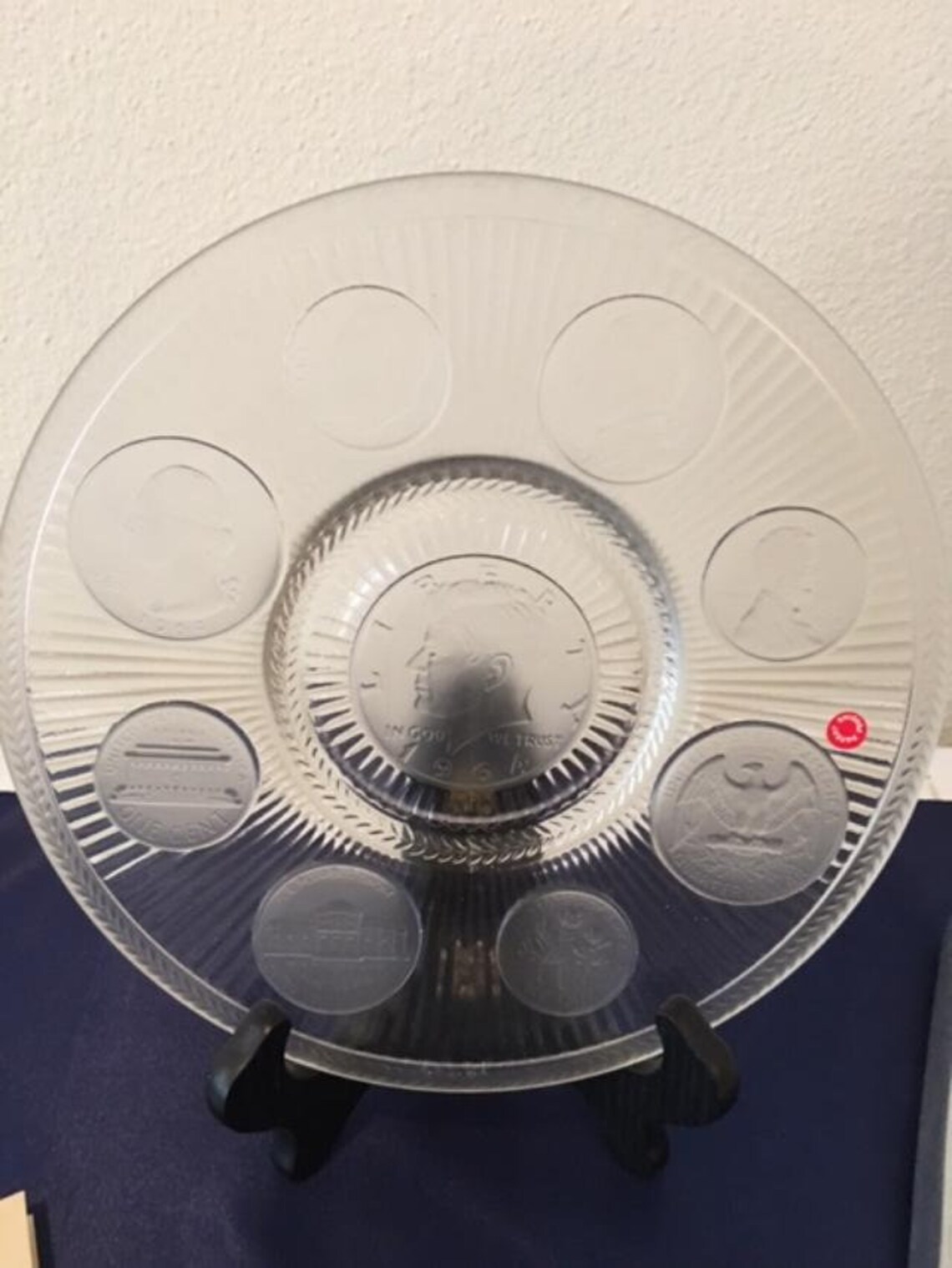 Vintage 1964 Imperial Glass Corp Crystal Coin Plate First - Etsy UK