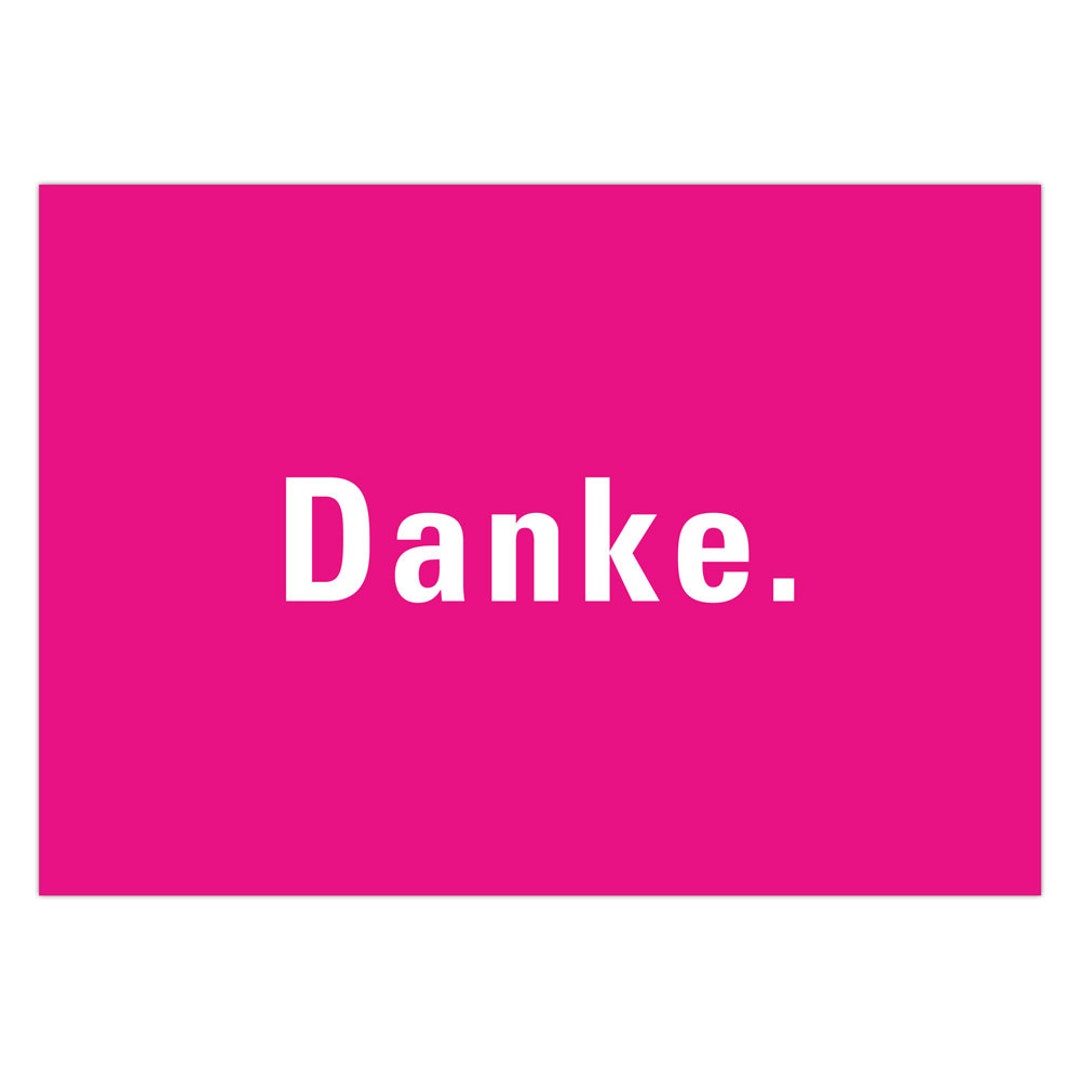 Just Say Thank You Greeting Card for a Thank You DIN A6 With White Back ...