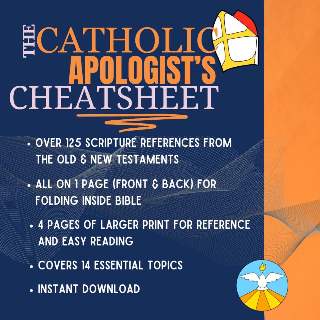 The Scripture Apologist's Cheat Sheet - Etsy Australia