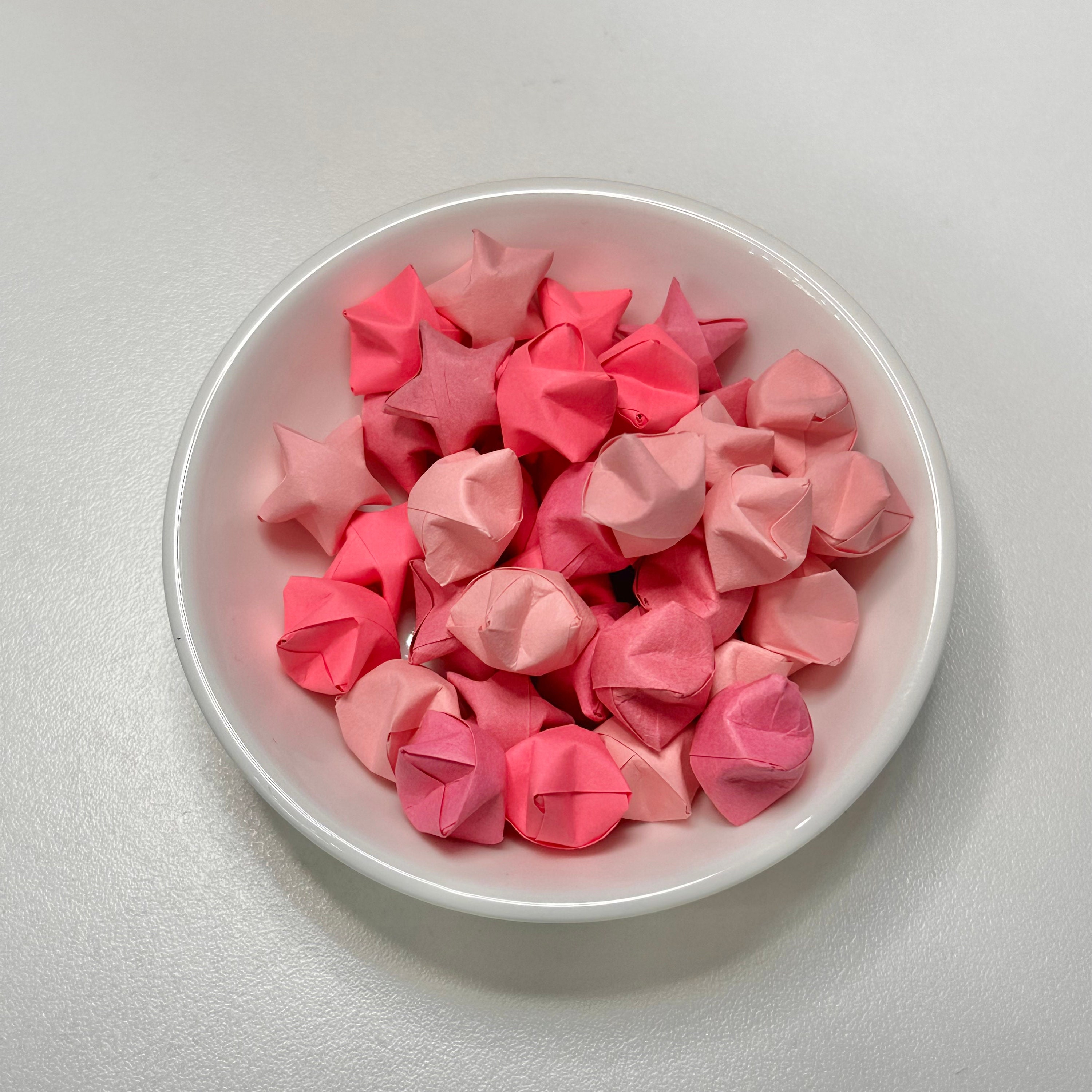 Shades of Pink Origami Stars Love Jar, Party Favors, Home Decor, Gifts ...