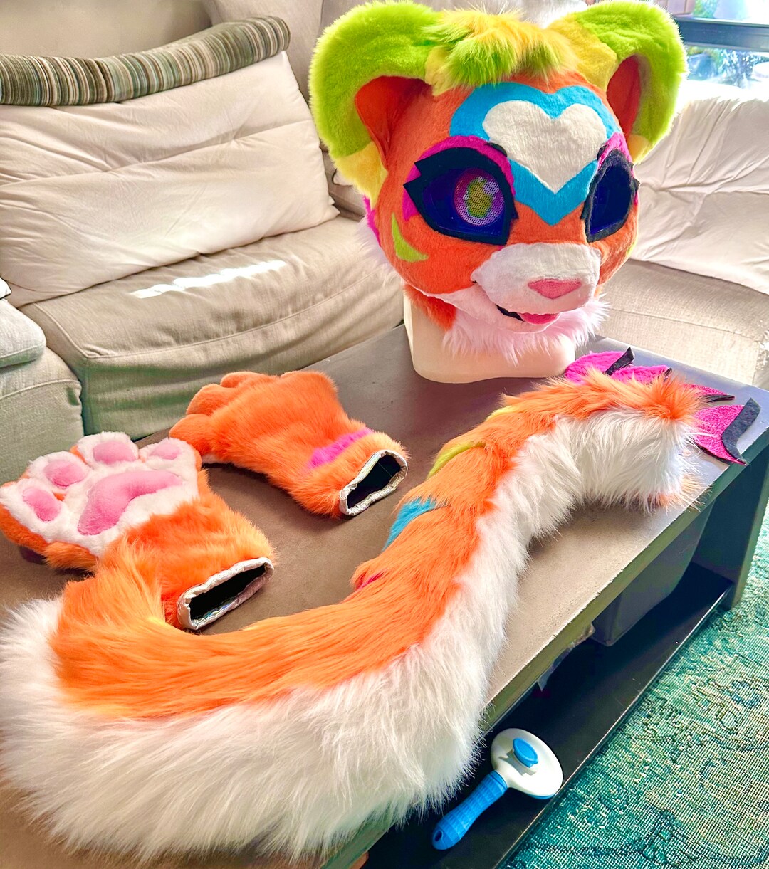 Neon Tigress Premade | Kemono Partial Fursuit - Etsy