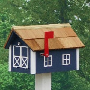 Traditional Dutch Barn Wooden Mailbox - Etsy