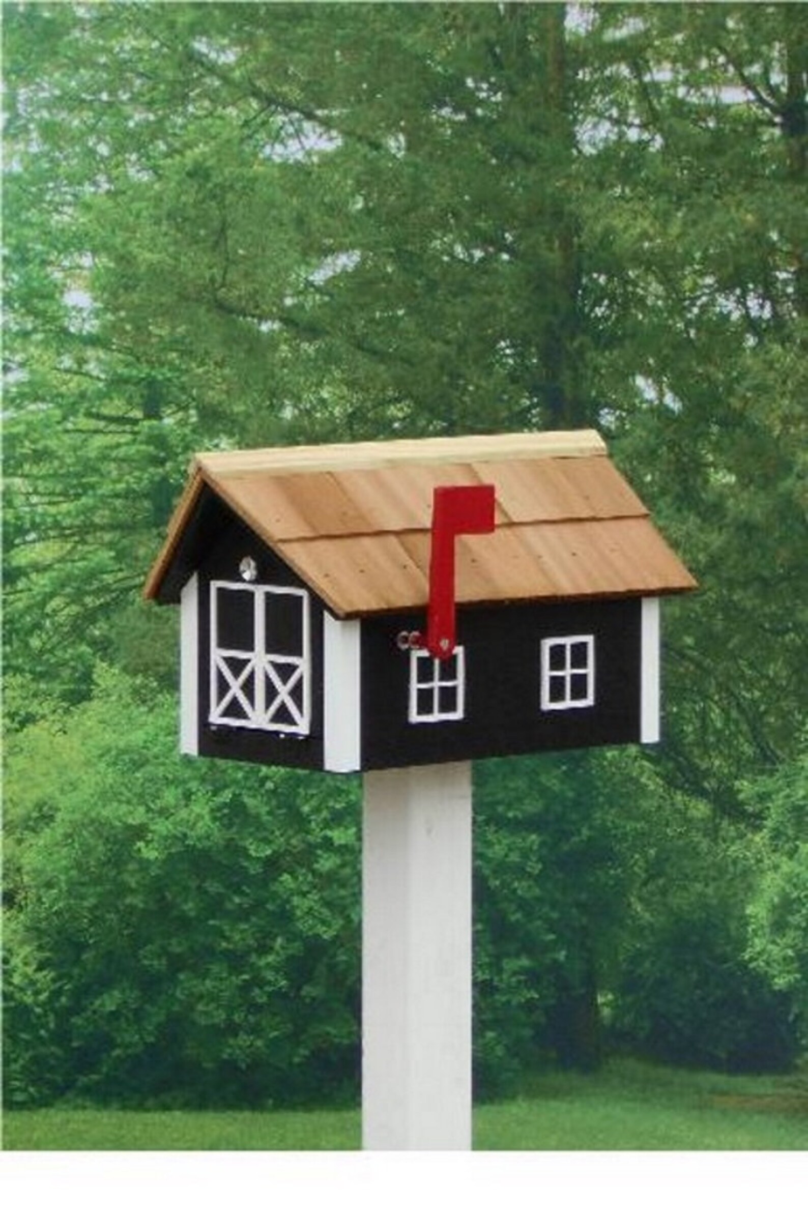 Traditional Dutch Barn Wooden Mailbox | Etsy