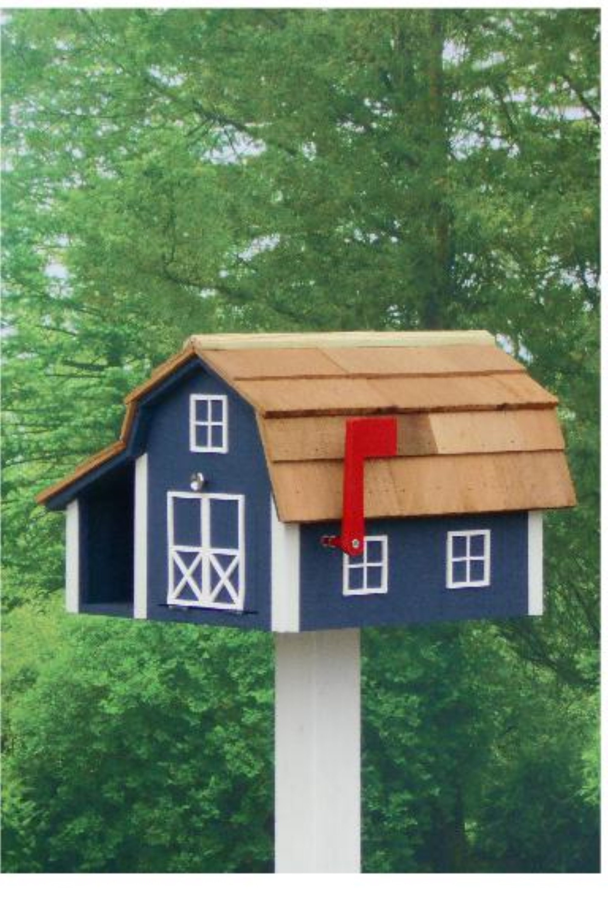 Traditional Mailbox Combo Wooden Mailbox - Etsy