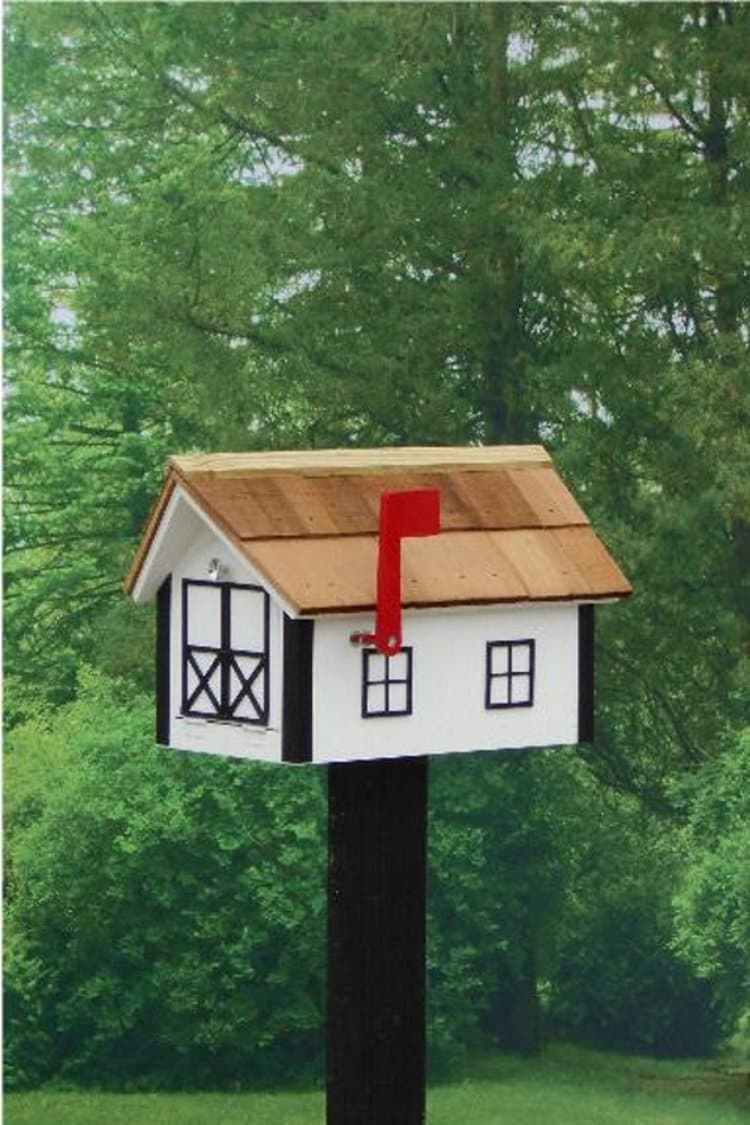 Traditional Dutch Barn Wooden Mailbox | Etsy