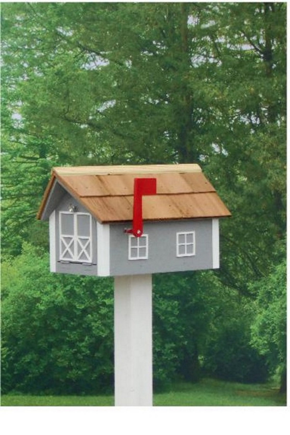 Traditional Dutch Barn Wooden Mailbox | Etsy