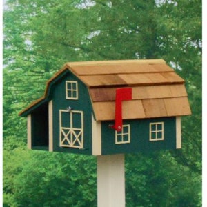 Traditional Mailbox Combo Wooden Mailbox - Etsy