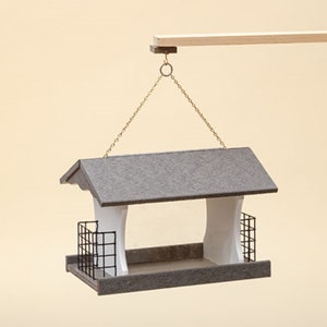 Large Rectangular Bird Feeder - Poly Hanging Rectangular Bird Feeder ...