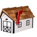 Standard Wooden Mailbox W/ Cedar Shake Roof - Etsy
