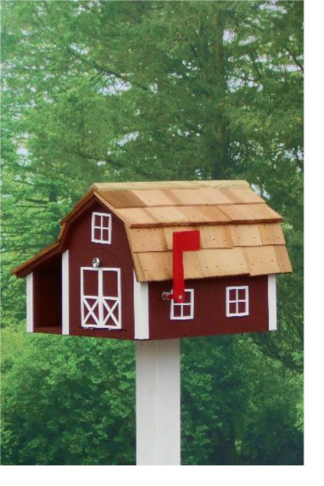 Traditional Mailbox Combo Wooden Mailbox - Etsy