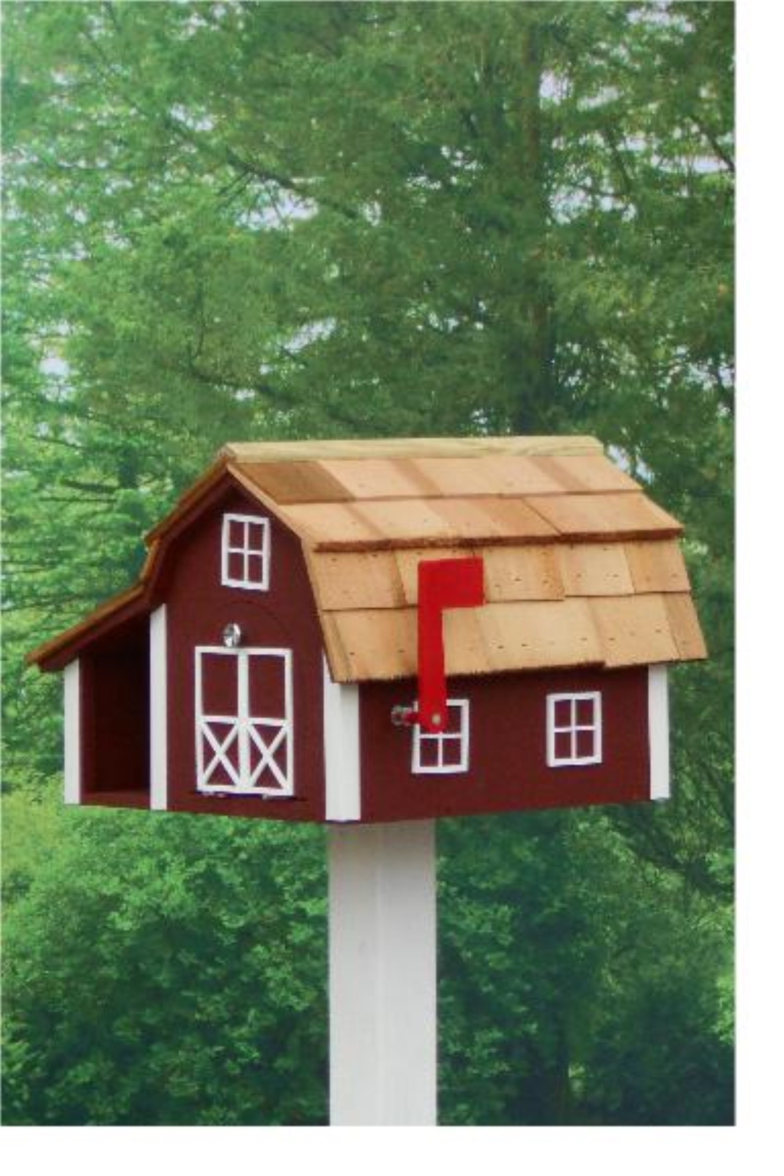 Traditional Mailbox Combo Wooden Mailbox - Etsy