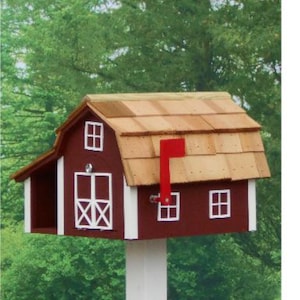 Traditional Mailbox Combo Wooden Mailbox - Etsy