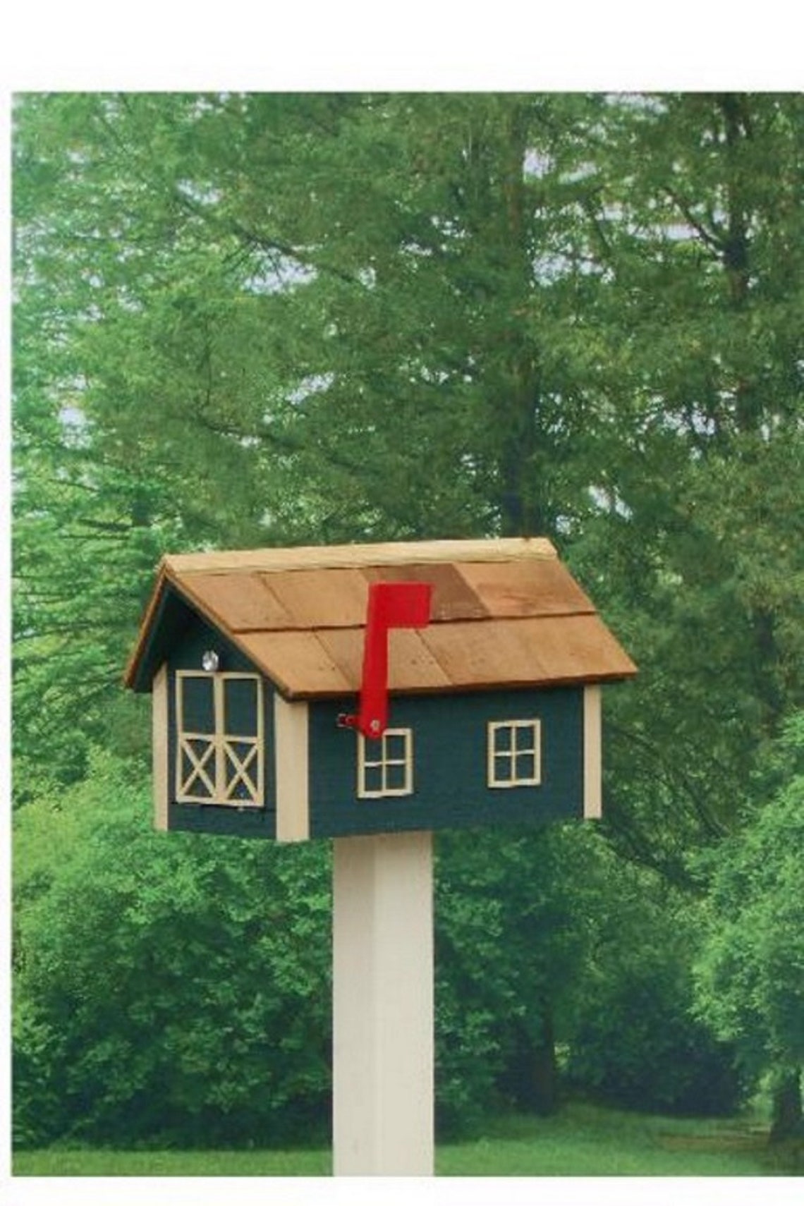 Traditional Dutch Barn Wooden Mailbox | Etsy