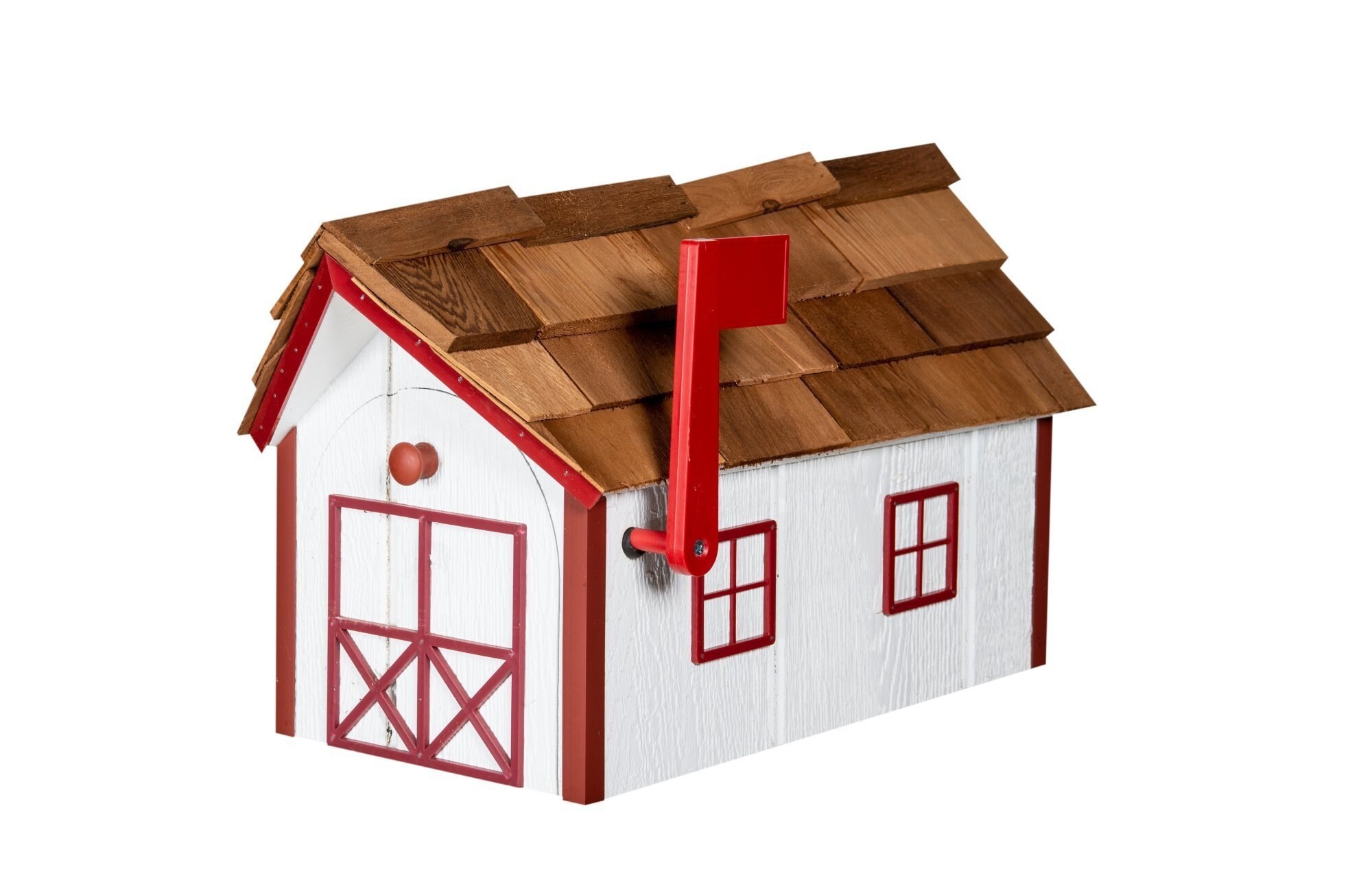 Standard Wooden Mailbox W/ Cedar Shake Roof - Etsy