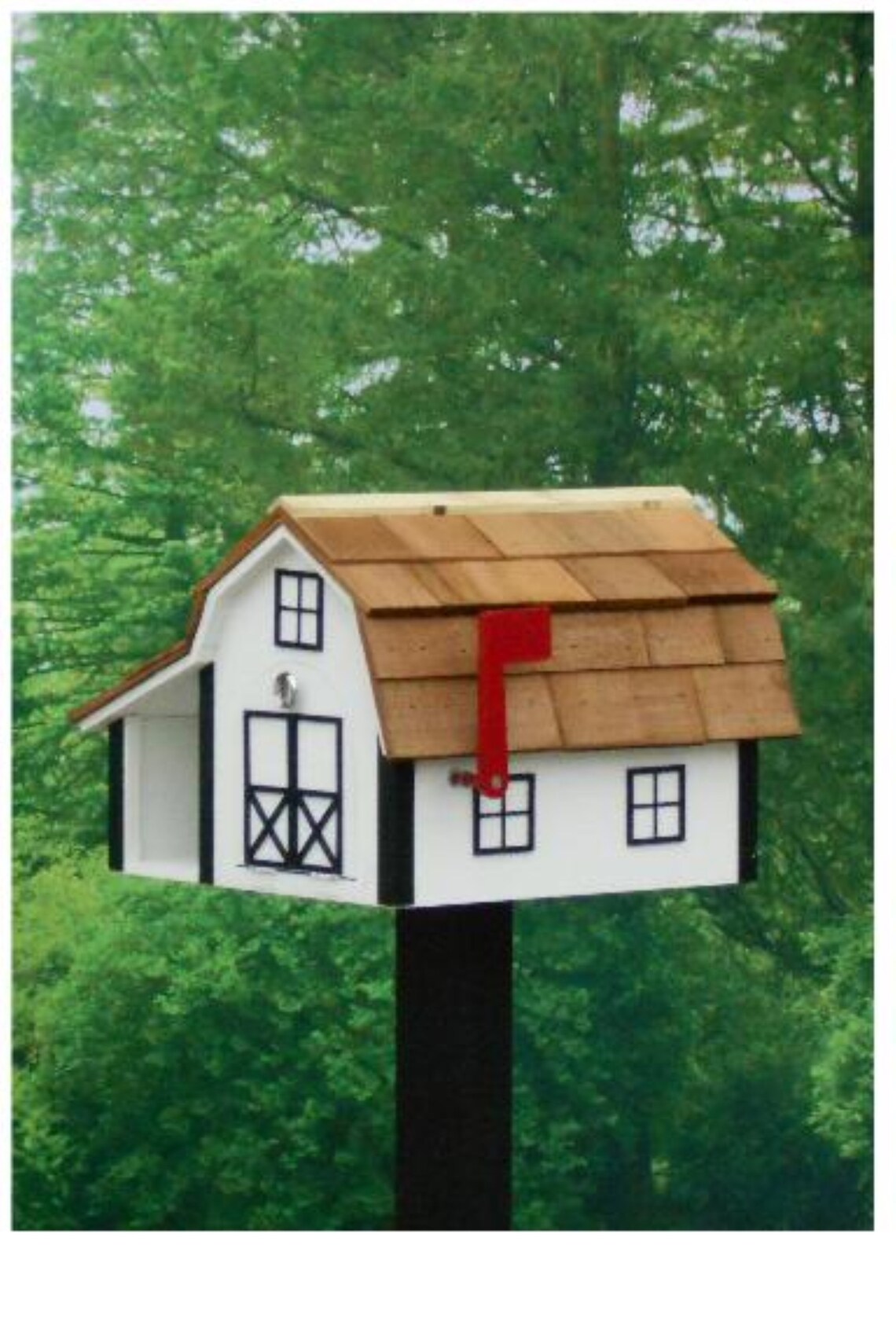 Traditional Mailbox Combo Wooden Mailbox - Etsy