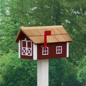 Traditional Dutch Barn Wooden Mailbox - Etsy