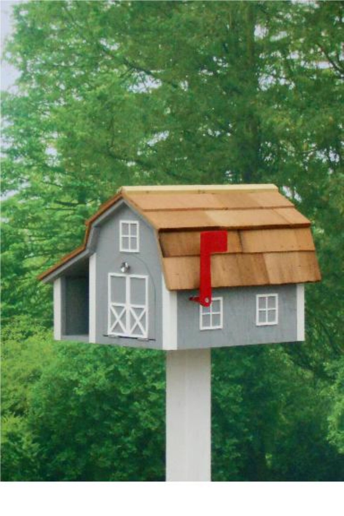 Traditional Mailbox Combo Wooden Mailbox - Etsy