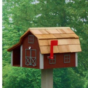 Traditional Mailbox Combo Wooden Mailbox - Etsy