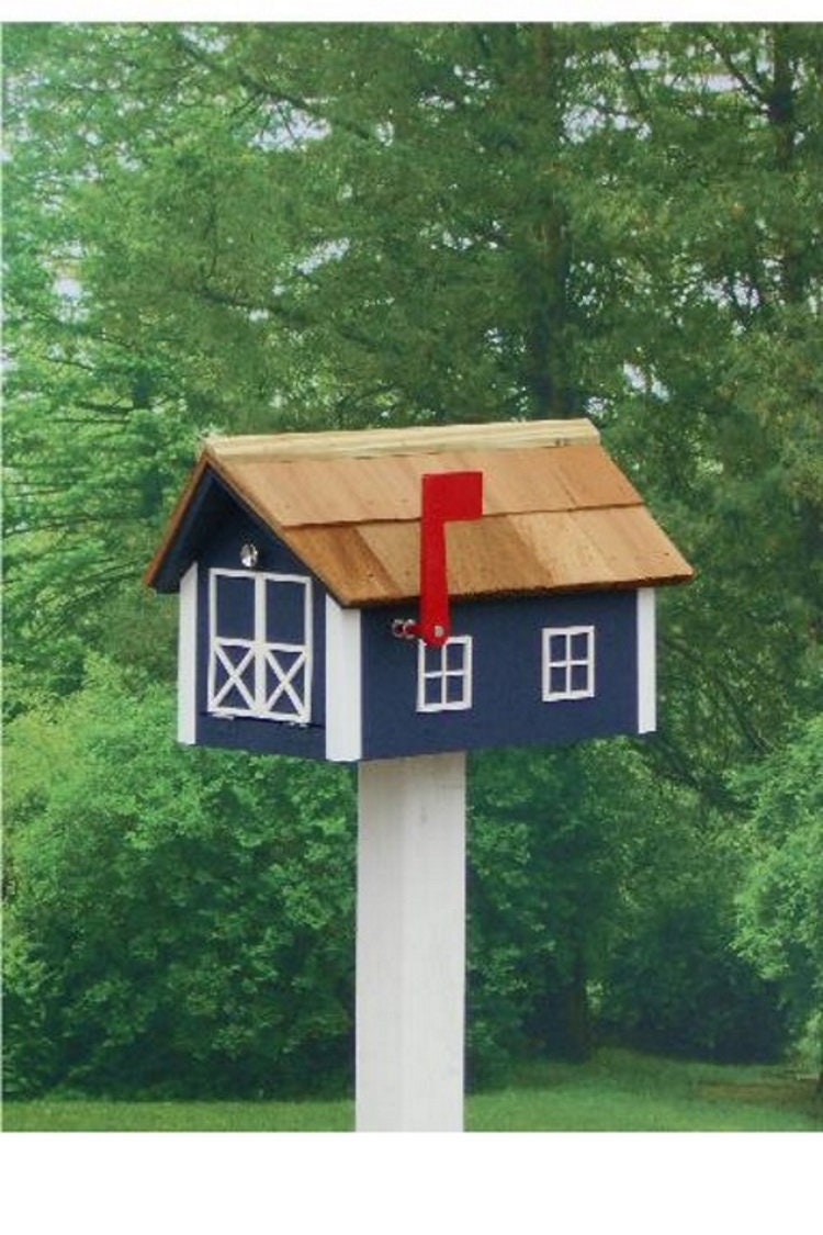 Traditional Dutch Barn Wooden Mailbox | Etsy