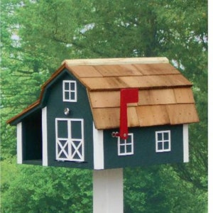 Traditional Mailbox Combo Wooden Mailbox - Etsy