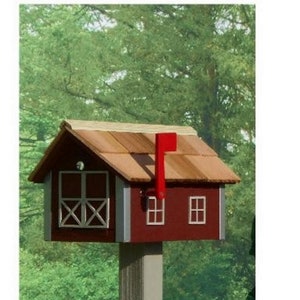 Traditional Dutch Barn Wooden Mailbox - Etsy