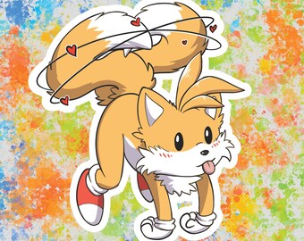 Tails Sonic the Hedgehog Sticker Decal Laptop Sticker - Etsy