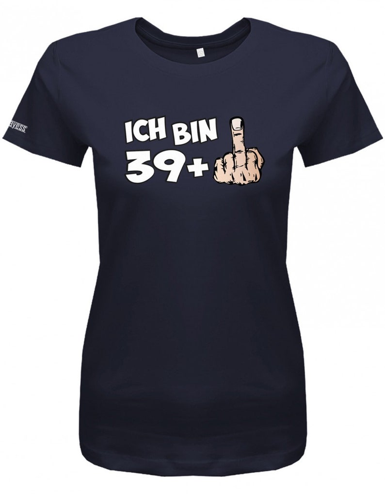 Geburtstag T-shirt 40 Jahre Ich Bin 39 Plus 1 Mittelfinger - Etsy