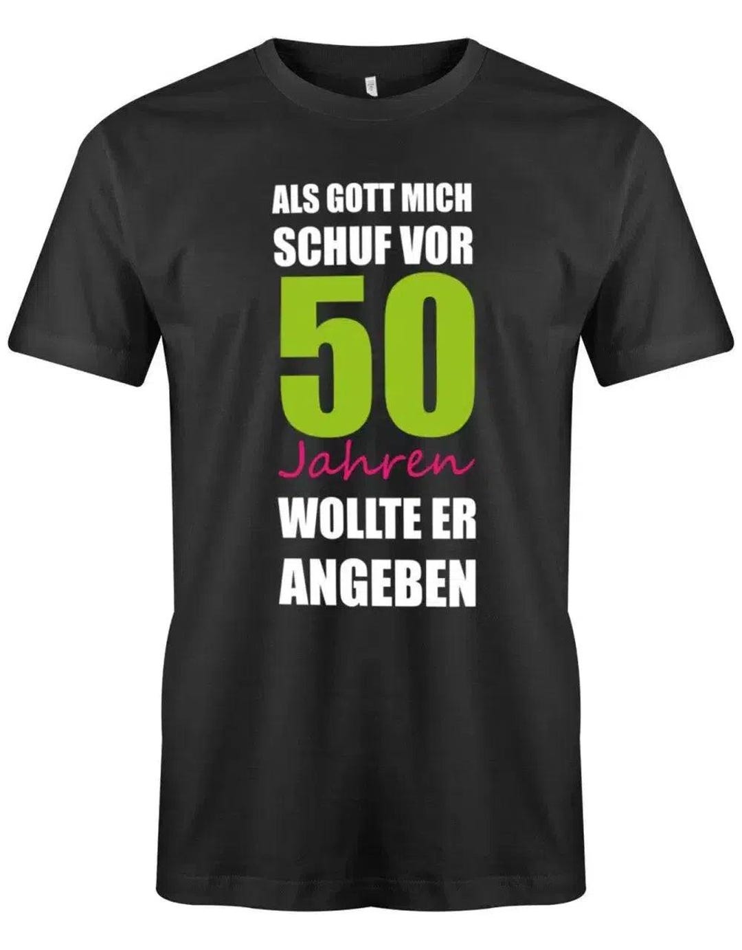 T Shirt Als Gott Mich Schuf