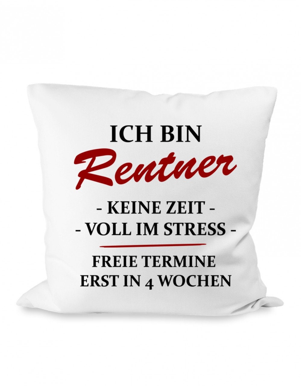 Ich bin Rentner keine Zeit voll im Stress Zierkissen mit - Etsy España