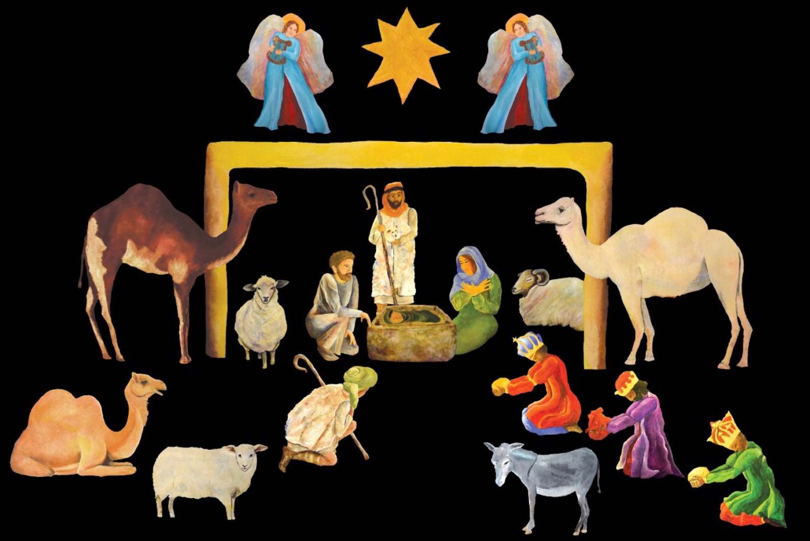 Original Art Magnetic Nativity Play Set - Etsy