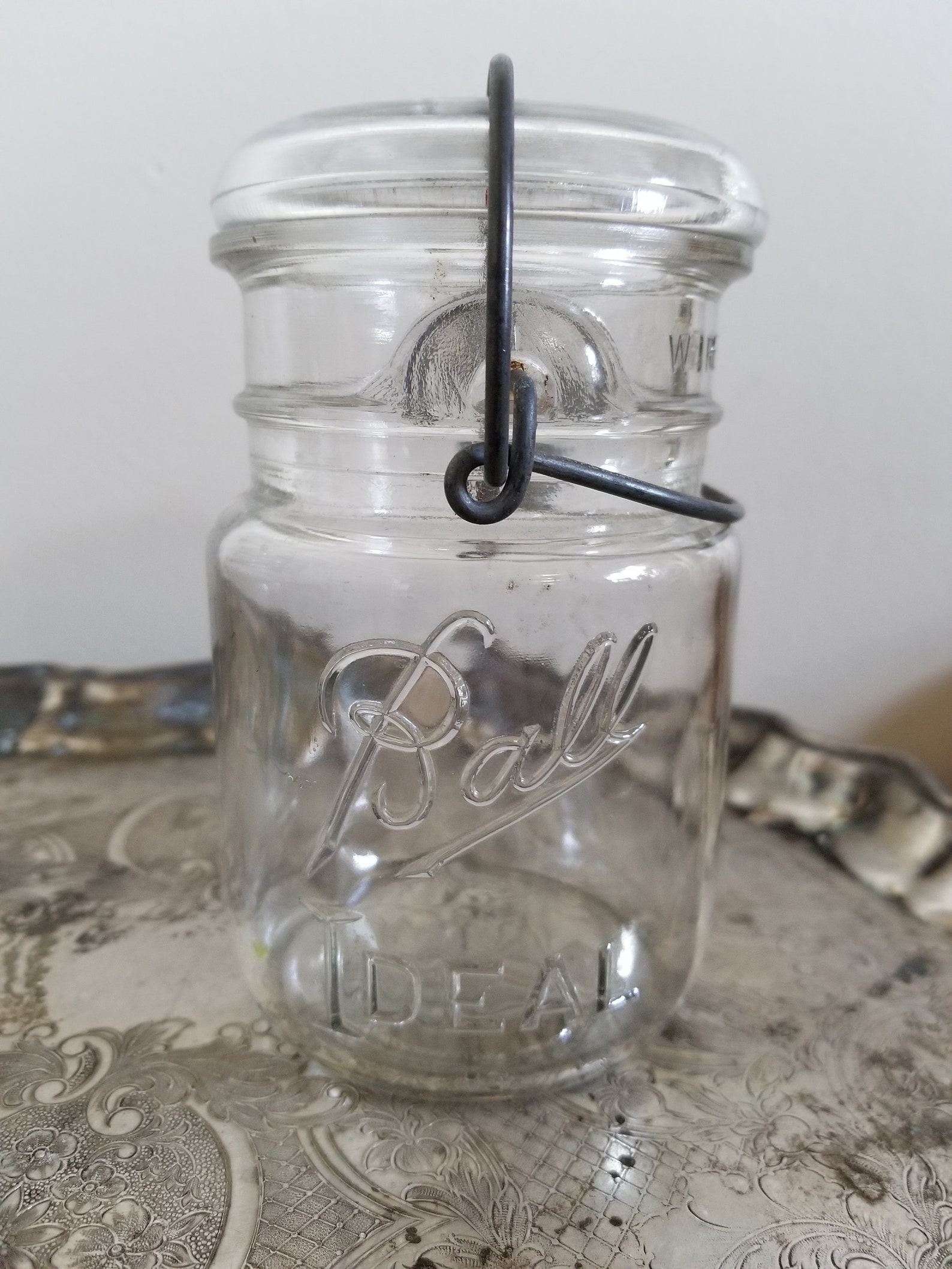 Set of 2 Vintage Ball Ideal Jars With Glass Lids - Etsy