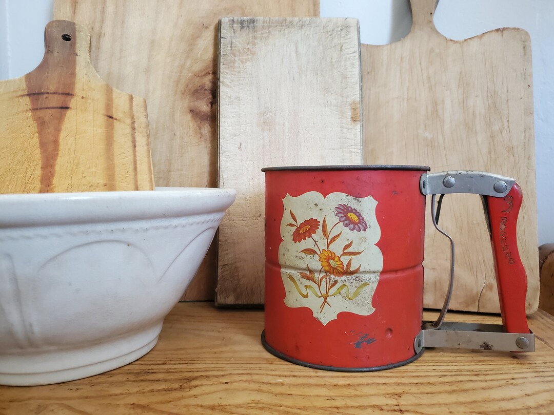 Vintage Androck Hand-i-sift Hand Sifter in Red - Etsy