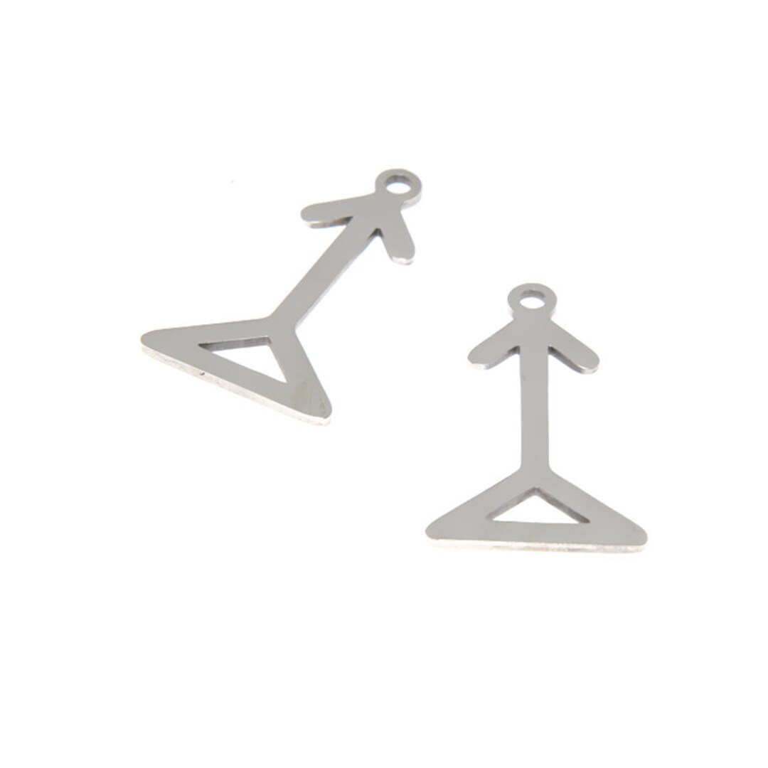 5pcs/lot Vulcanus Charm Vulcanus Symbol Stainless Steel Pendant 27x16 ...