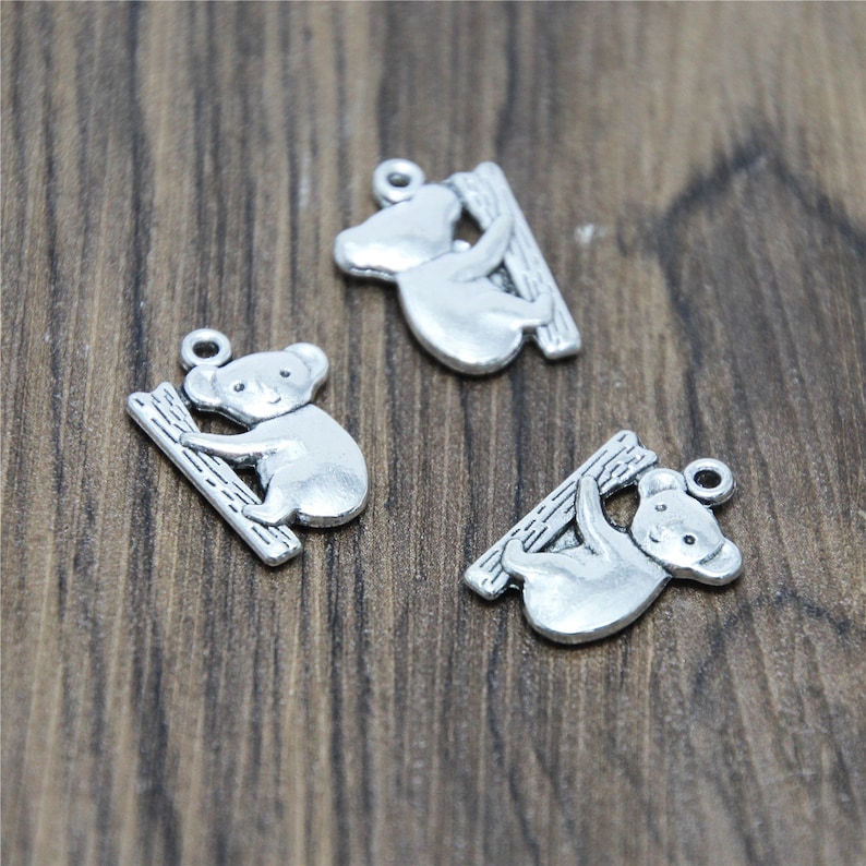 15pcs Koala Charms Silver Tone Koala Charm Pendants 19x14mm - Etsy