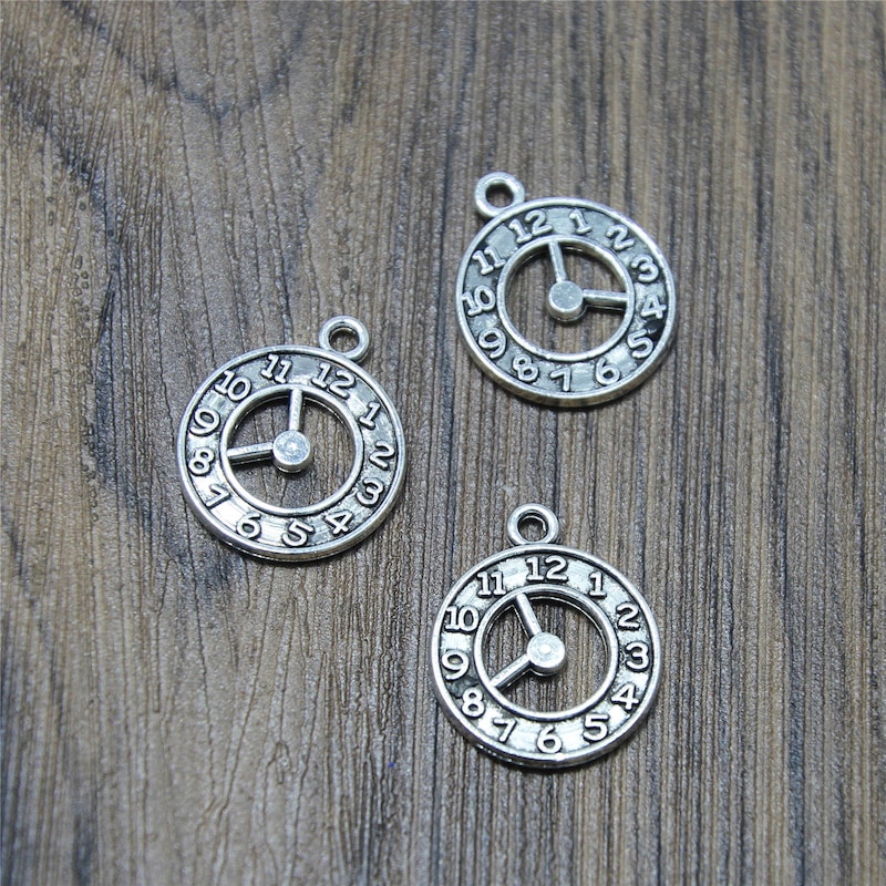 Clock Charm - Etsy