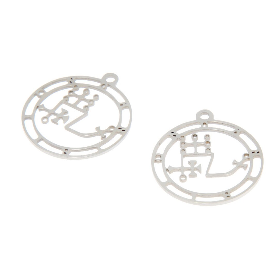 5 Dantalion Symbol Charms: Stainless Steel Ars Goetia Seal Pendants ...