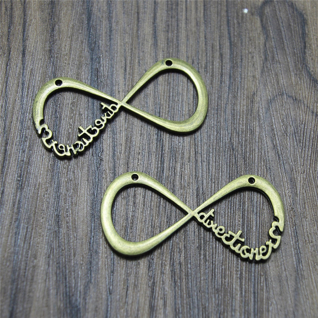 Bronze One Direction Infinity Charms: Zinc Alloy Pendants (5pcs) - Etsy