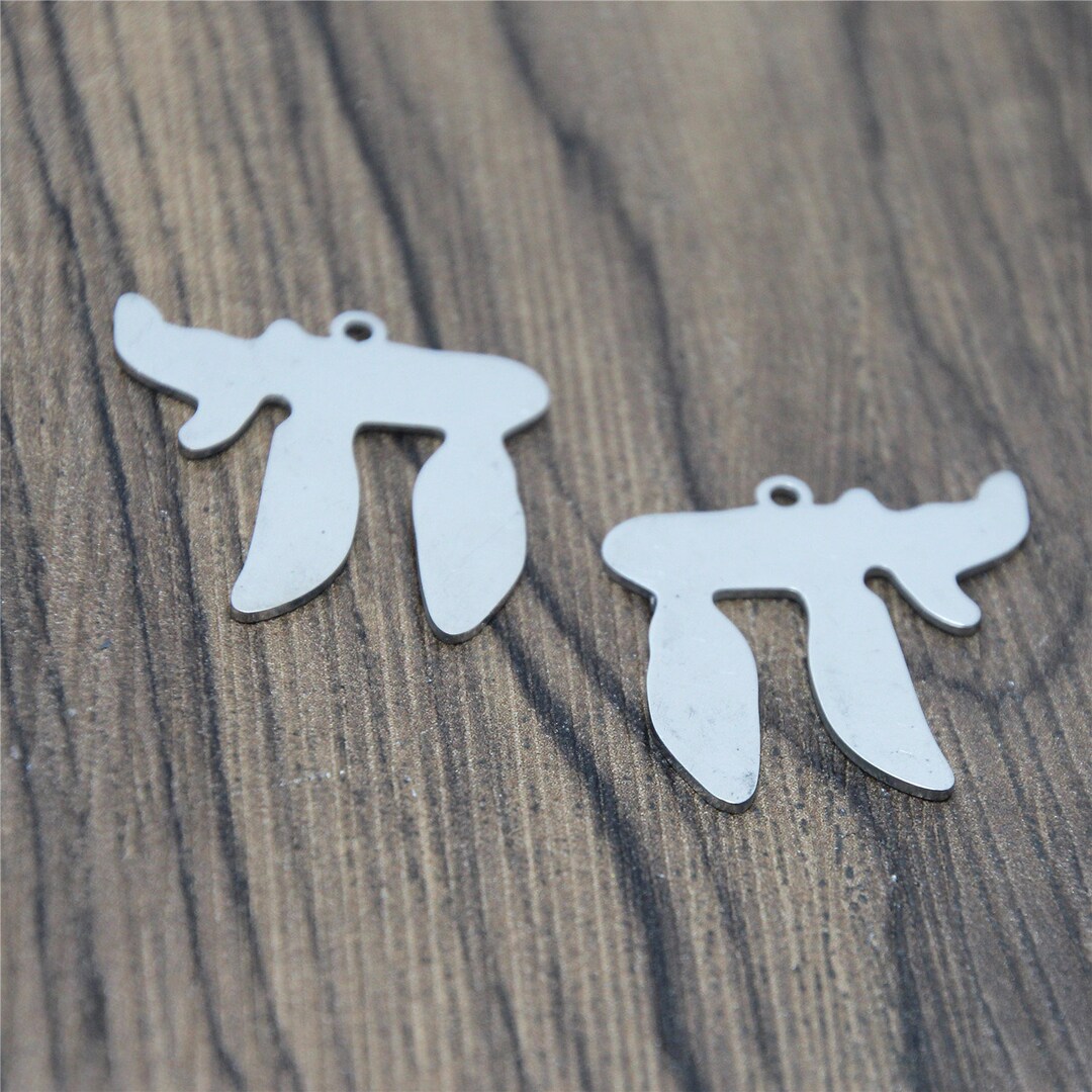 5pcs Stainless Steel Chai Symbol Charm Pendants: Jewish Kabbalah Life ...