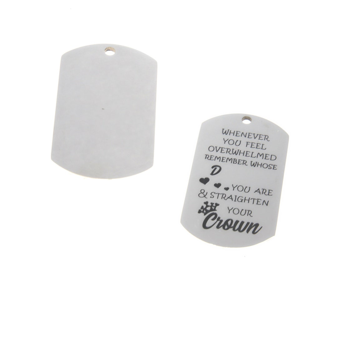 5pcs/lot Crown Charm Stainless Steel Whenever You Feel Overwhelmed ...