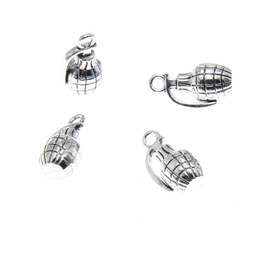 10pieces Hand Grenade Charm Pendant 3D Hand Grenade Pendants Jewelry ...