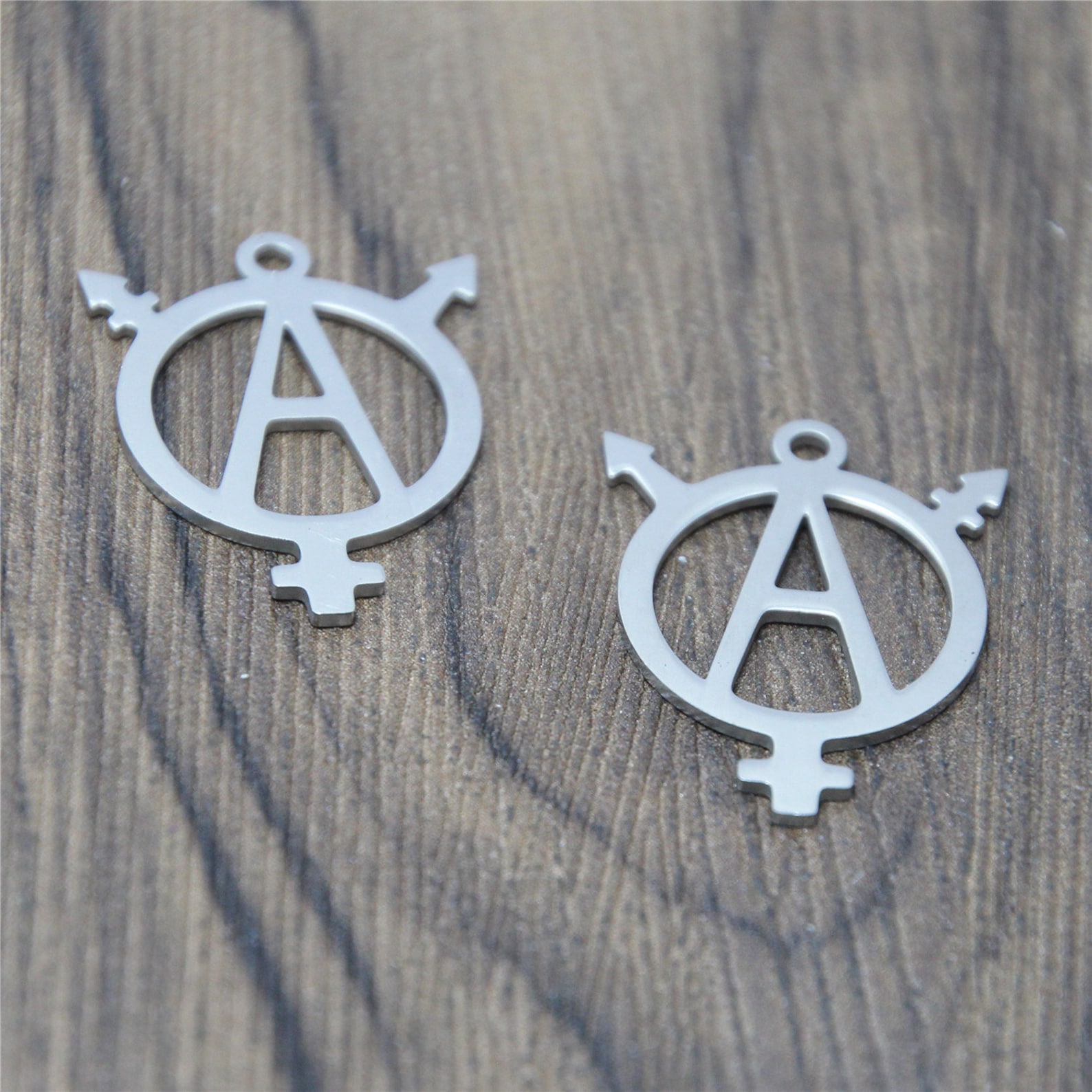 5pcs/lot Anarcho LGBT Anarchism Charm Cross Symbol Ftm Mtf - Etsy