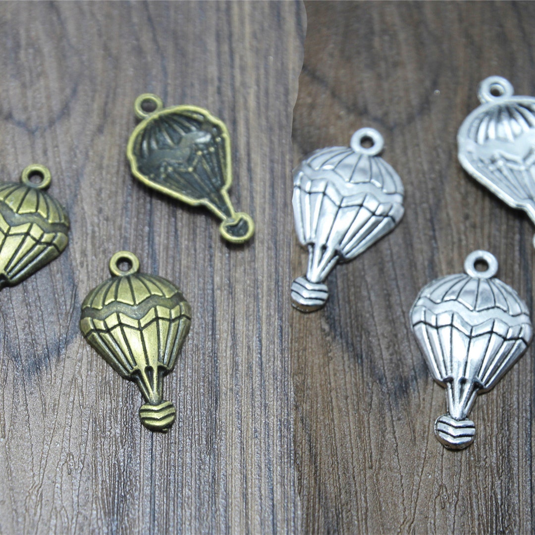 15pcs Hot Air Balloon Charms Antique Silver Tone/bronze Tone Hot Air ...